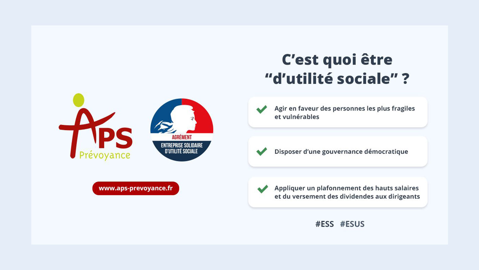 C'est quoi être "d'utilité sociale" ? - APS Groupe